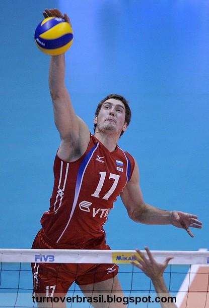 Maxim Mikhaylov, jogador russo ~ Volei Fotos