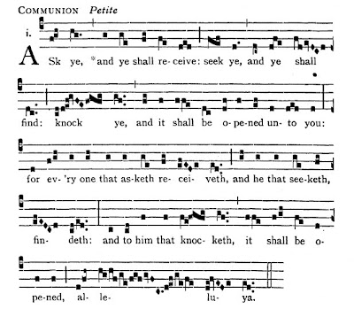 Ask Ye, Communion chant in English - Chant Café