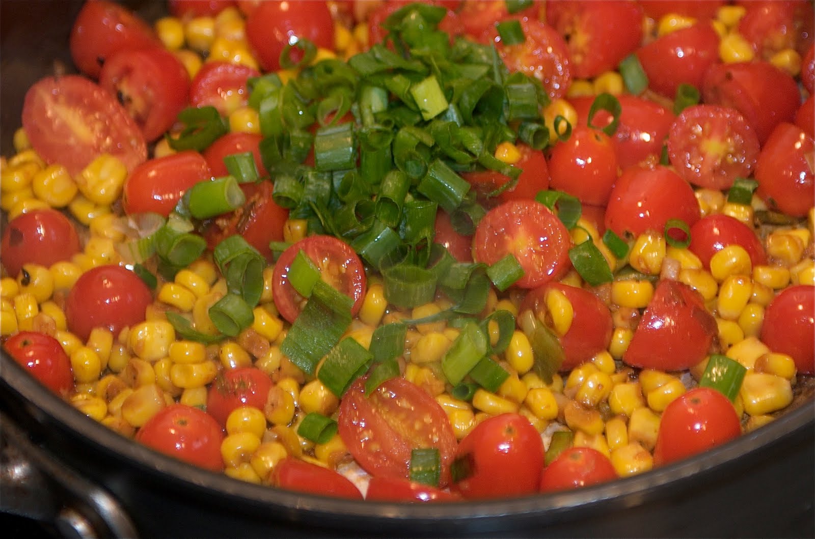Betty Crapper: Chicken with Warm Tomato Corn Salad