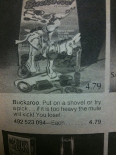 Classic Toy Museum: Buckaroo Game From 1974 Caralog Listing