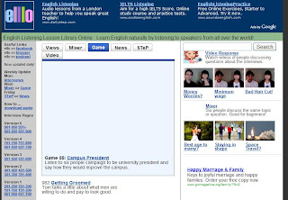 Listening in English: ello.org
