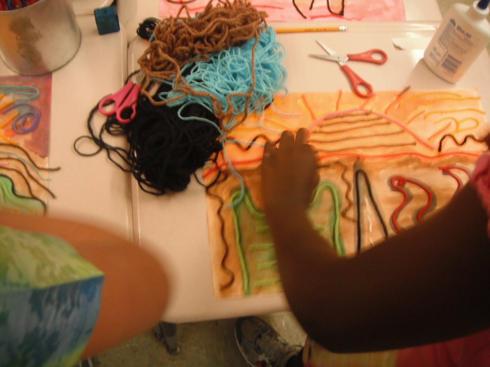 Mrs. Miron's Art Journey: Mexican Yarn Landscapes