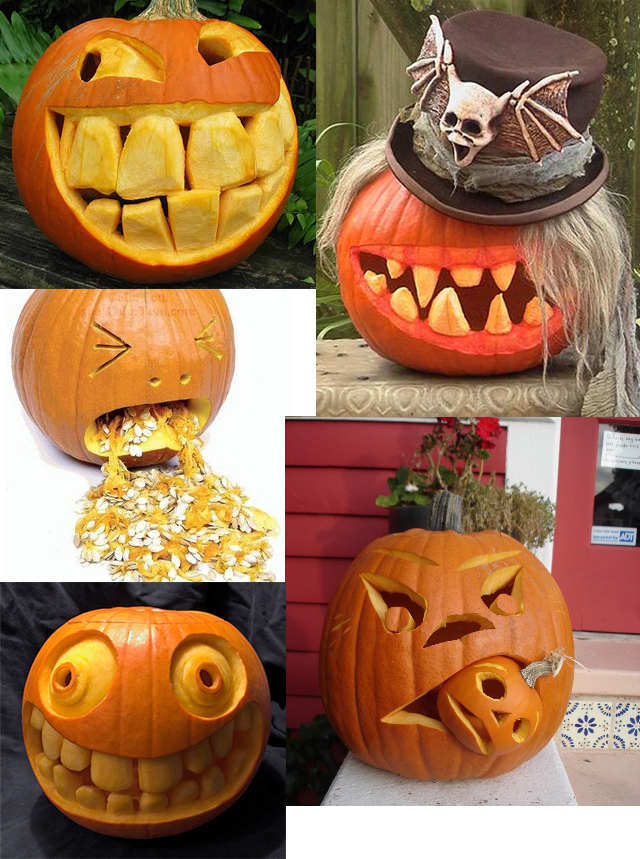 Bajo Otra Luz: Halloween: Calabazas talladas