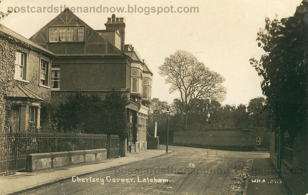 Postcards Then and Now: Laleham, Surrey c1913
