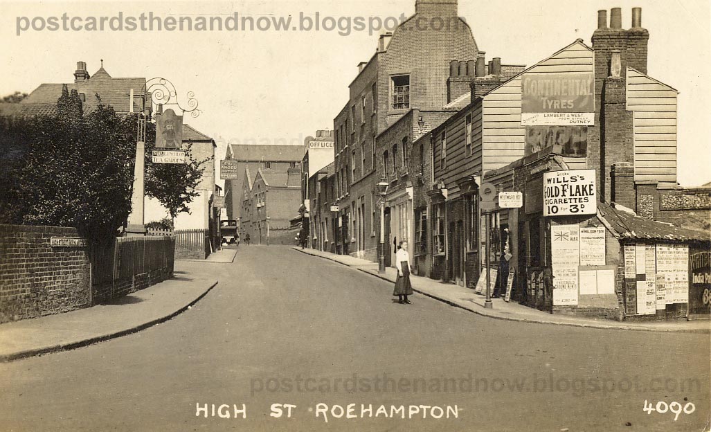 Postcards Then and Now: Roehampton High Street c1915