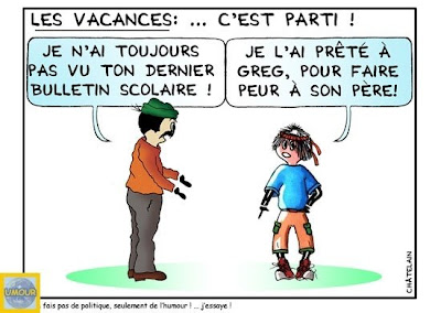 Humour à la Jeannine: L’ÉCOLE EST FINIE