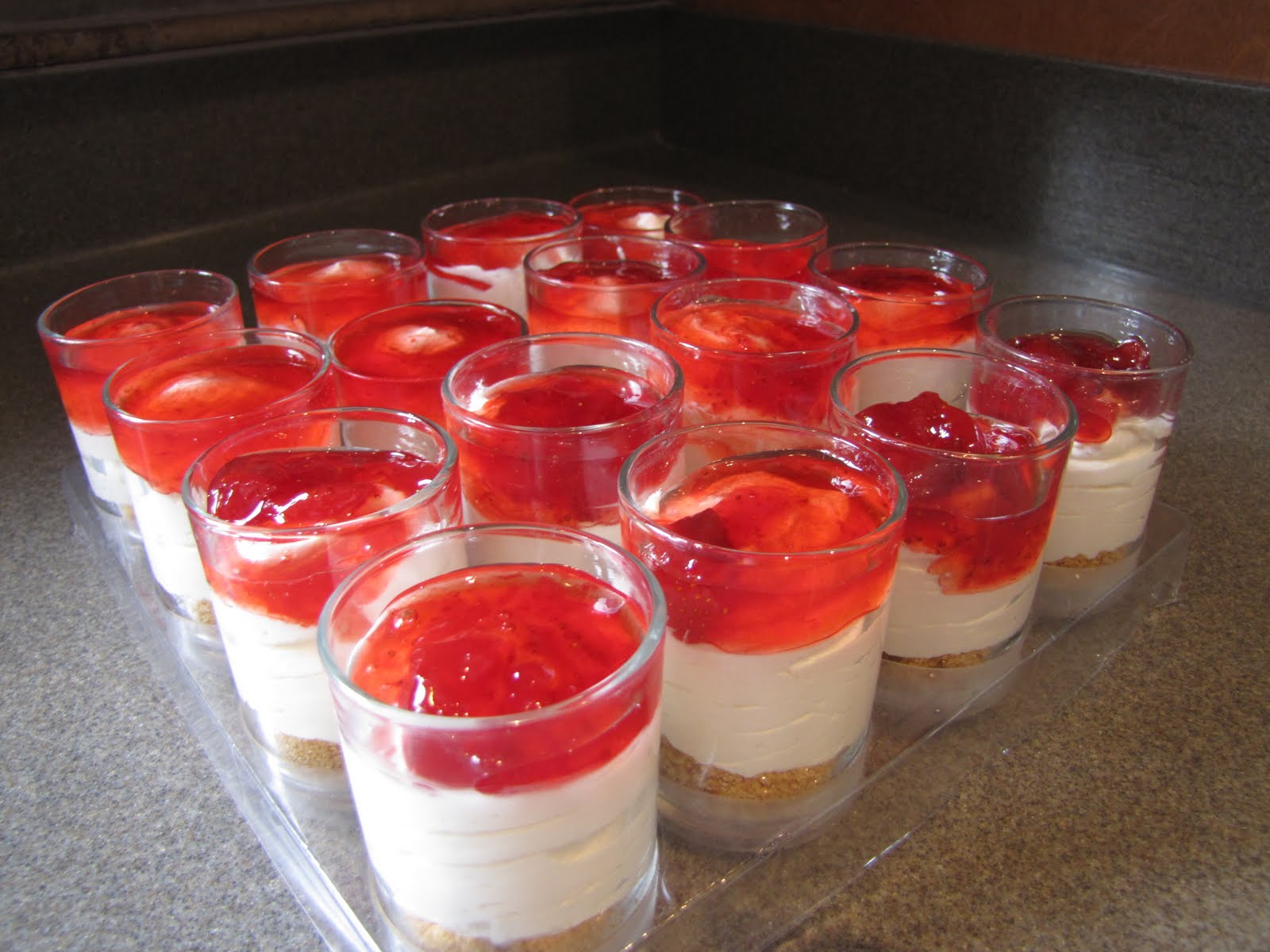 Keaton's Kind Creations: No-Bake Shot Glass Cheesecakes