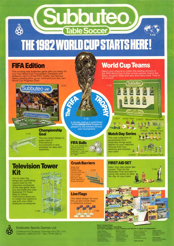 My Hybrid Green Box: Subbuteo España 82 & Italia 90
