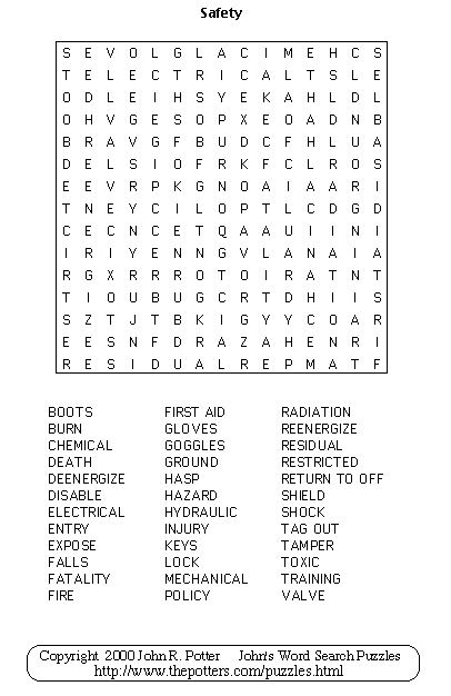 Pebblebrook High School Graphic Design (DeCuir-Instructor): Safety Puzzle