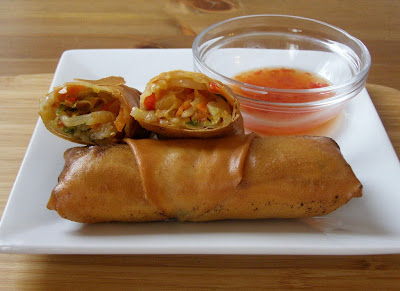 maple•spice: Veggie Spring Rolls and Crispy Soya Mince Wontons