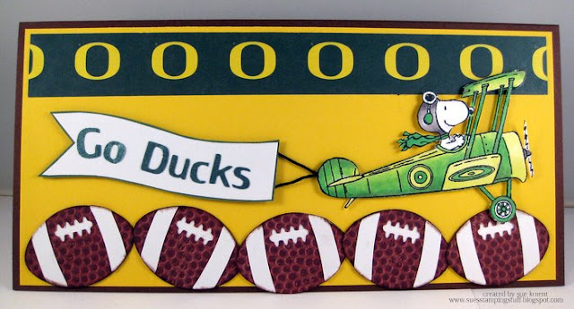 Sue's Stamping Stuff: Oregon Ducks Football---GO DUCKS!!!