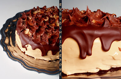Tobulos: Rududu+mascarpone+kavos tortas