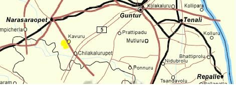 Kavuru Lingamguntla: Road map