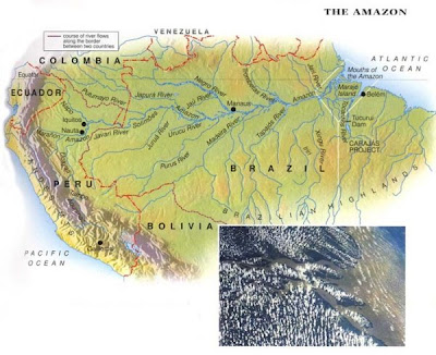 Mapa Del Rio Amazonas En El Peru