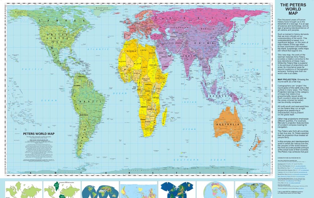 Mancia's Maps: Peters Projection Map
