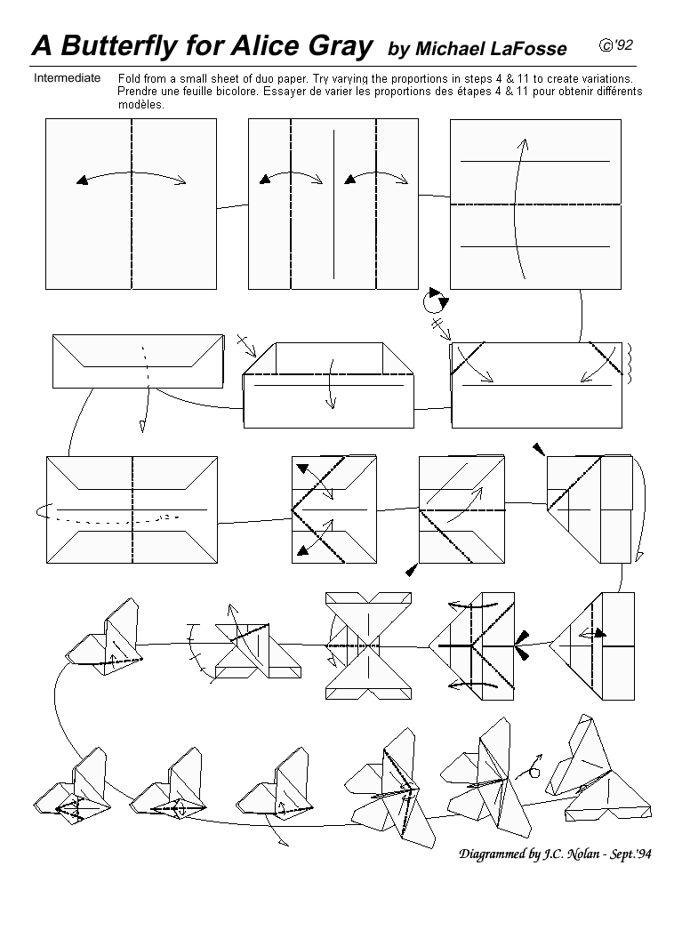 Butterfly origami steps - treasuremine