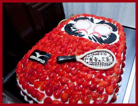 Daruma San in Japan, Japanese Art and Culture (01): Keeki Cake