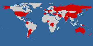 The first draft of anything is shit...: Countries Visited...