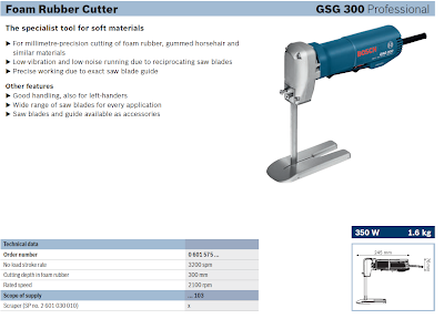 Charlie Machinery Trading: Foam Rubber Cutter - GSG 300