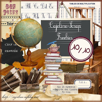 EL BAUL DEL SCRAP: MINI KIT - C'EST LA RENTRÉE BY CAJOLINE SCRAP