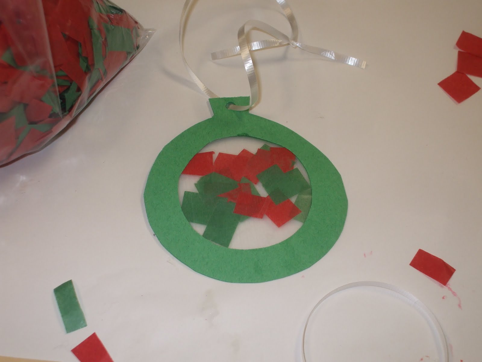 The Fine Art of Motherhood: Paper “Stained Glass” Ornaments