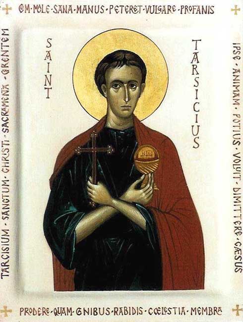 Society of St Tarcisius: Image of St Tarcisius