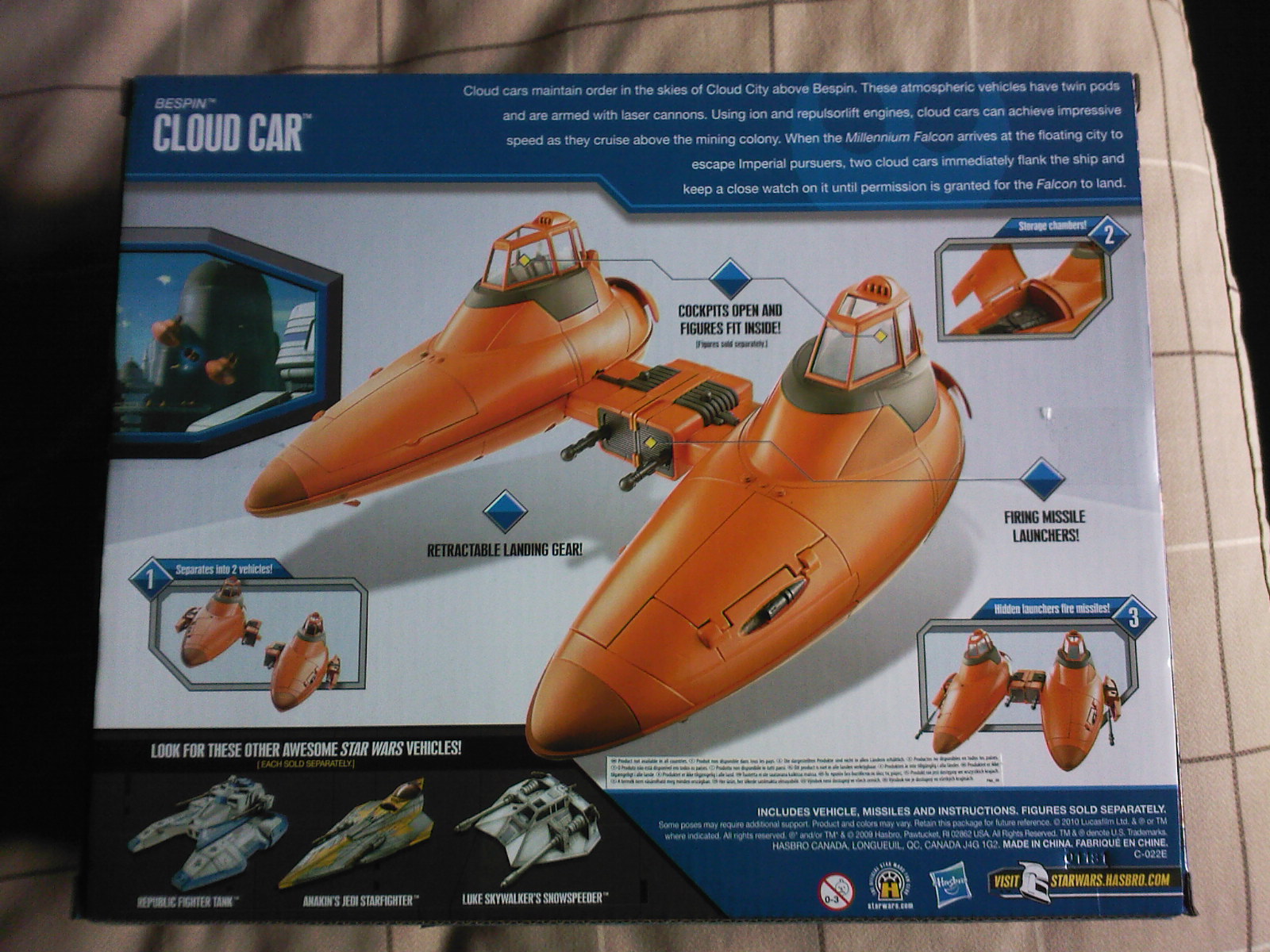 Random Stuff What I like: Hasbro's Star Wars Bespin Cloud Car