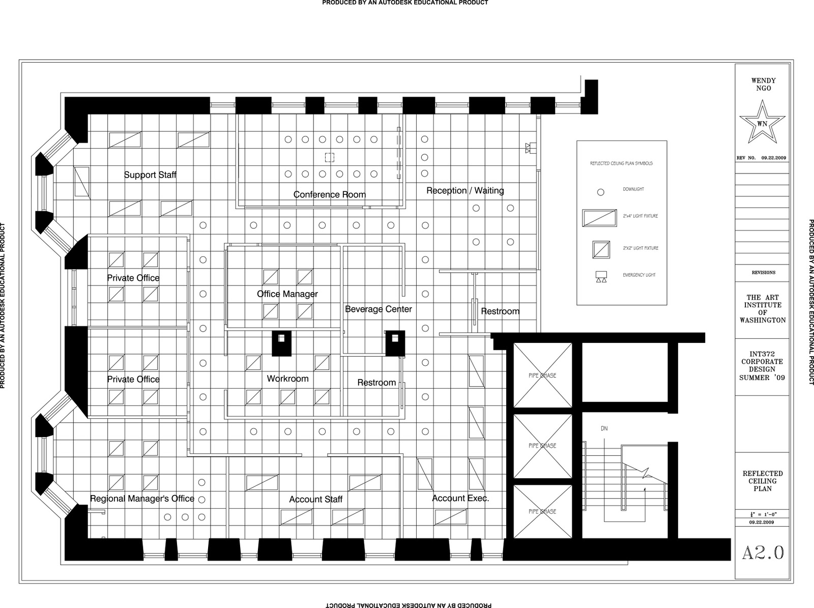 Wendy's Portfolio: Corporate Design: Regional Manager's Office (RMO)