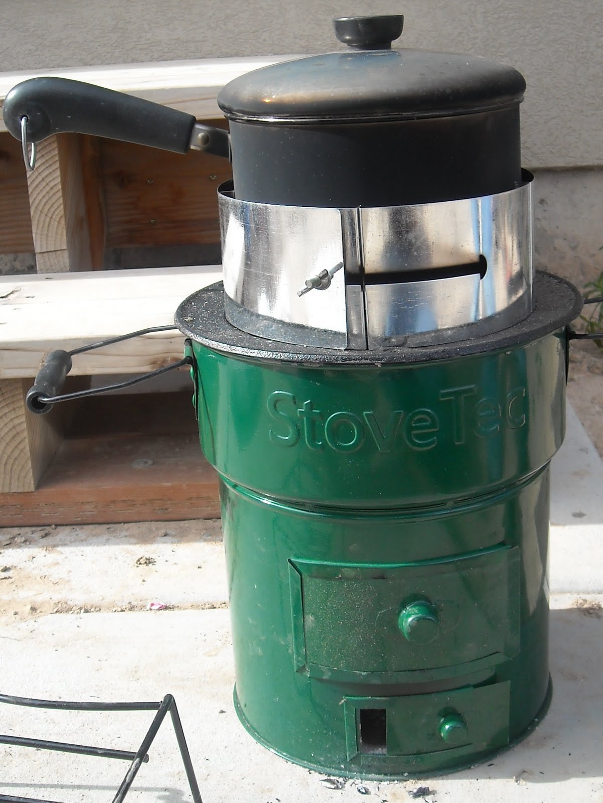 Stovetec Rocket Stove - Just Goofing Off