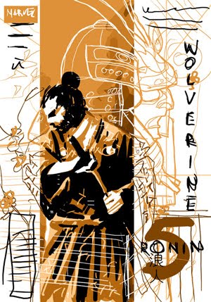 David Aja: 5 Ronin Wolverine Cover Process