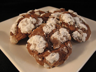 Cookies on Friday: Chocolate Mint Snow-Top Cookies
