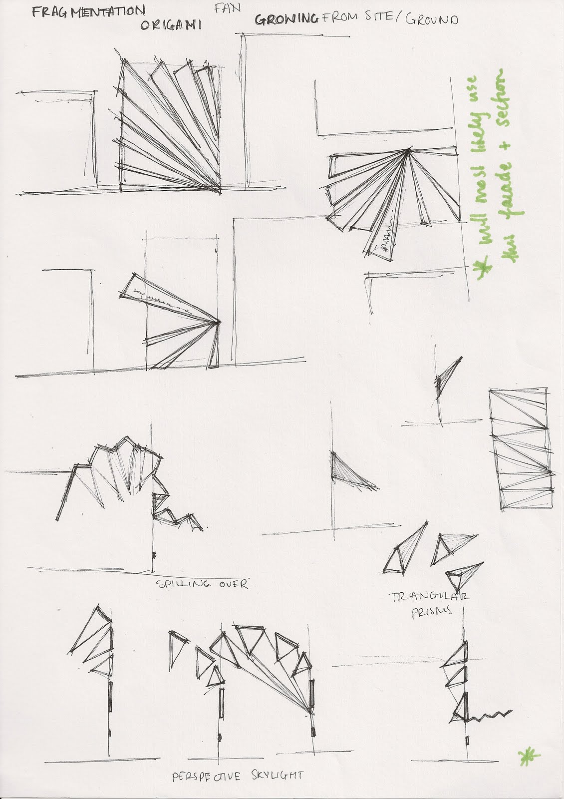 Sarah Kanagaratnam ARCH1201: Fragmentation and Origami