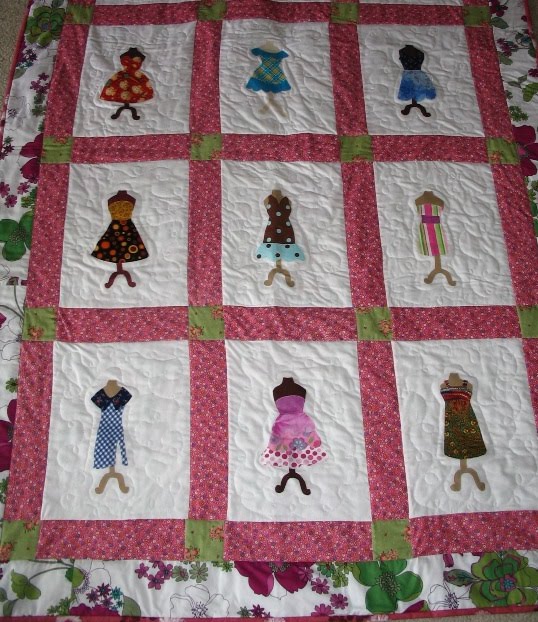 Lynley quilts: Dress form quilt ... from the vault