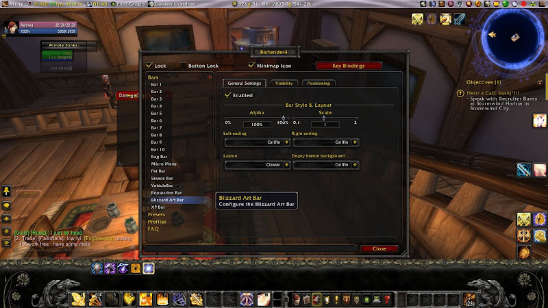 the WoW Noob: How I Make A UI Part 1: A Starting With Bartender 4