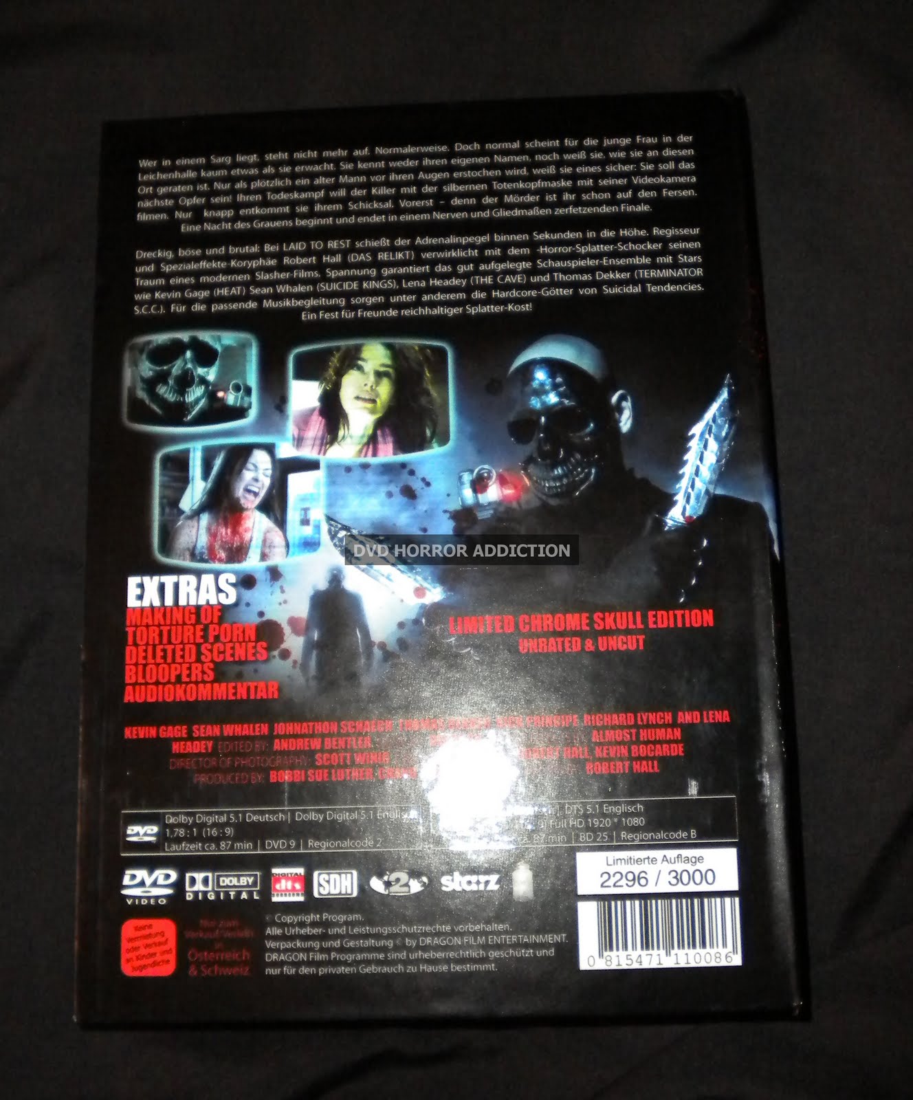 HORROR ADDICTION DVD & BLU-RAY: LAID TO REST 2009