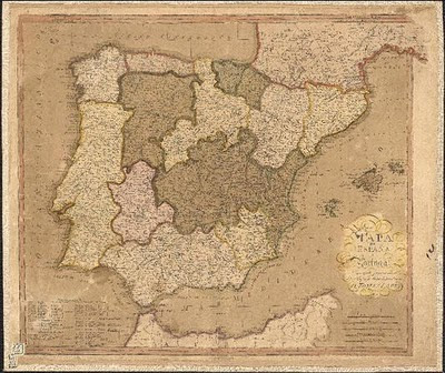 EL TABLÓN DE SOBA: Mapa de España de 1810