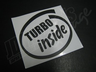 JDMdecals Garage: SID-011 JDM Turbo Inside Decal