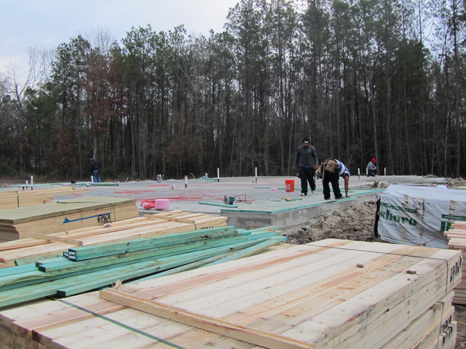 Jorgensen Dream Home: Slab and framing