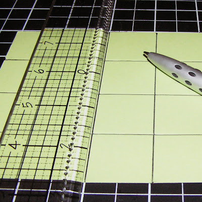 Mel Stampz: FAUX GRID Technique (sans scorepal) & Paper Piercing Trix