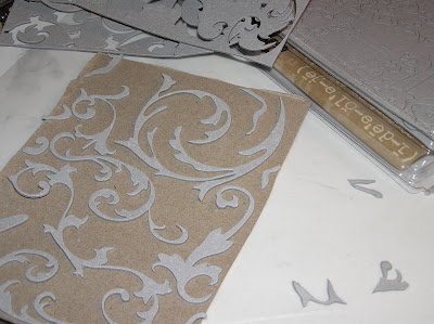 Mel Stampz: Easy Peasy Grundgeboard Embossing plate (pressure embossing)