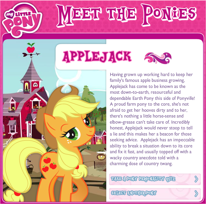 My Little Pony G4: Character Descriptions