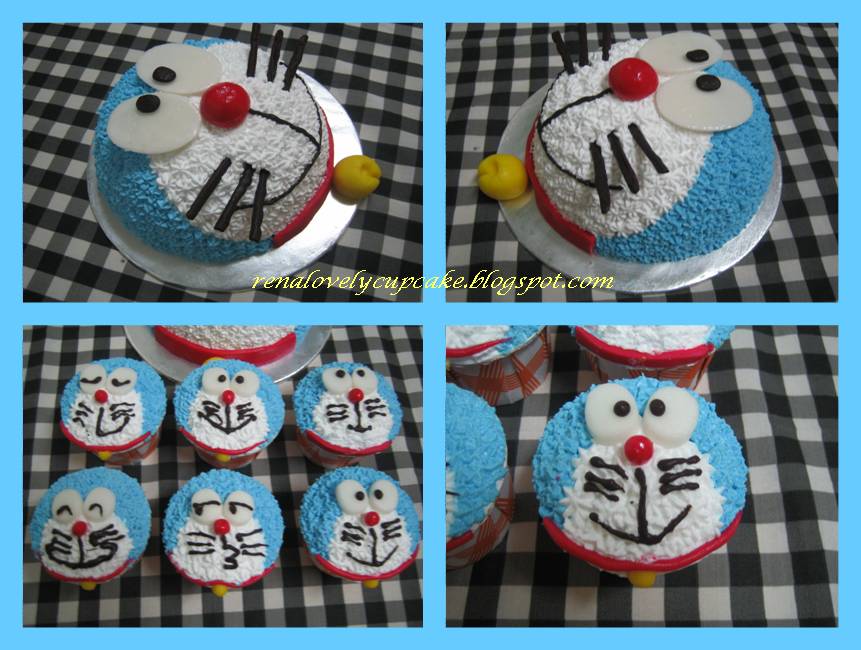 Renalovely cupcake: 2D Doraemon CupCakes for " Shin Soong