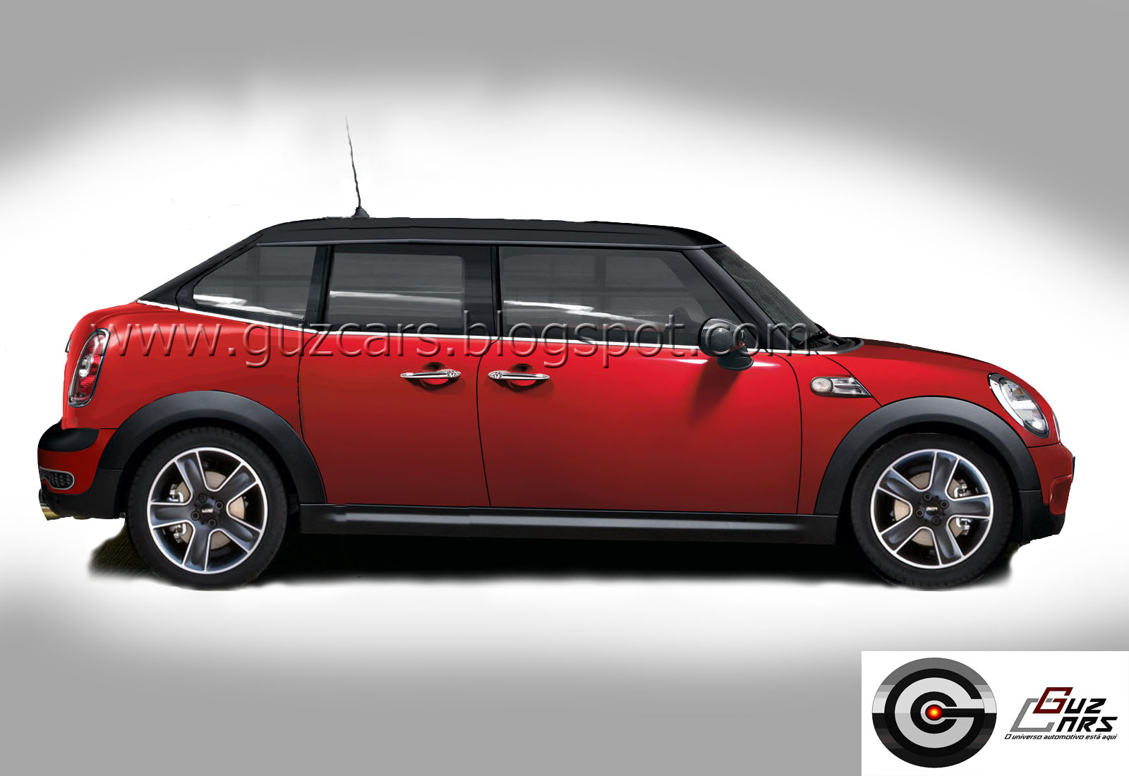 Guz Cars: Primeiro trabalho no Photoshop: Mini Cooper Sedã