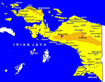 KAPAN SAYA PULANG HALAMAN KAMPUNG AIRGARAM,TABUNERI: PETA IRIAN JAYA ...