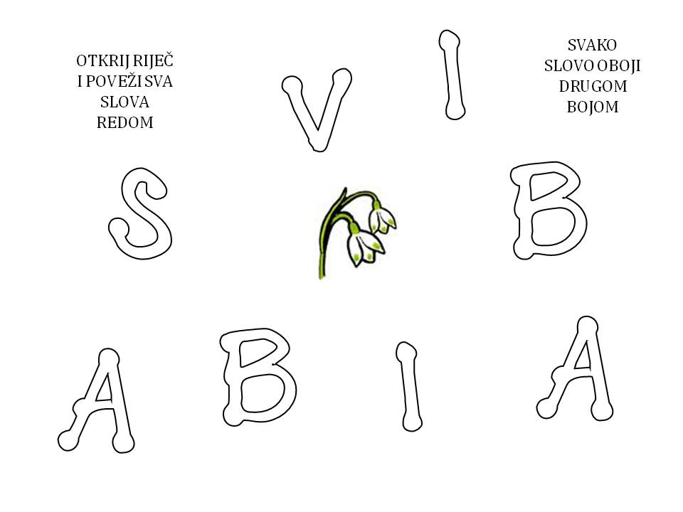 Zlatna djeca: Učimo slova: V