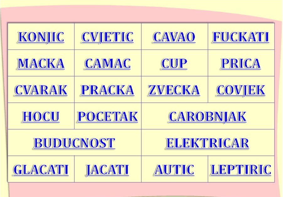 Zlatna djeca: Vježbamo "Č" i "Ć"