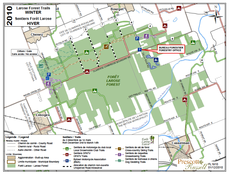 Skiglisse: Forêt Larose