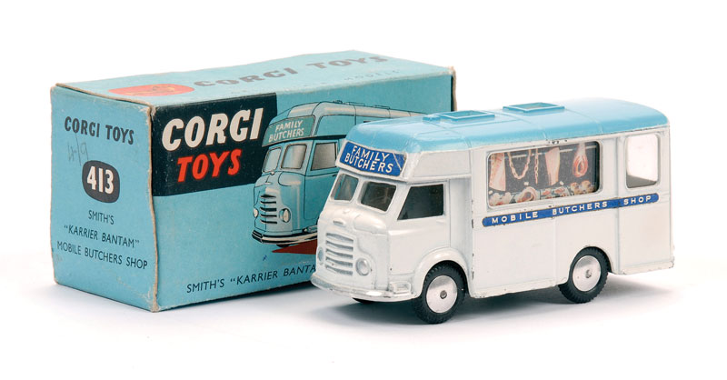 Corgi Diecast: Corgi Toys - 407 Smiths Karrier Bantam Mobile Shop