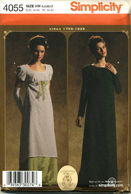 Blog de AA: Robe Empire, type Jane Austen. Simplicity 4055. Taille HH ...