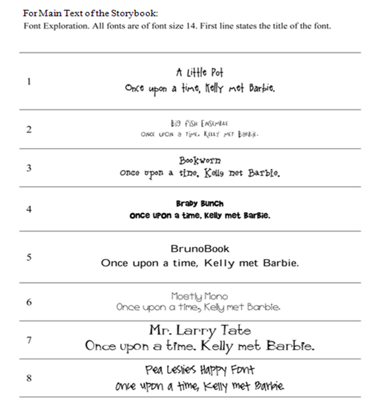 mjdoodlespace: Storybook Font Exploration